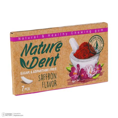 قیمت و خرید آدامس نواری بدون شکر با طعم زعفران نیچردنت 15 گرم بسته 7 عددی