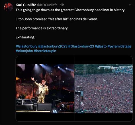 Elton John Fans Hail His Glastonbury Set But Some Miffed As Britney