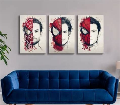 Set De 3 Cuadros Decorativos Para Recamara Hombre Araña Rappi