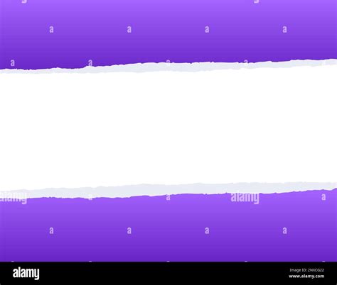 Torn A Half Sheet Ripped Squared Horizontal Paper Strips Stock Vector