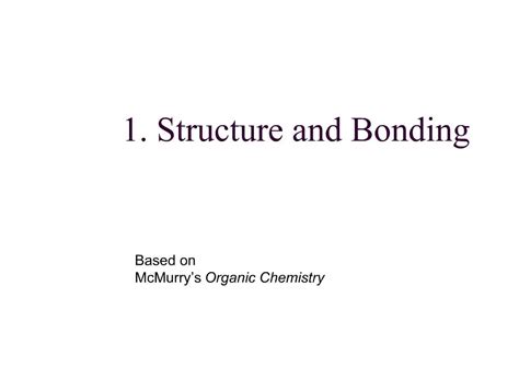 PPT Structure And Bonding PowerPoint Presentation Free Download ID