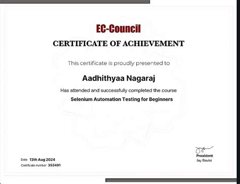 Thrilled To Share That Ive Completed The “selenium Automation Testing