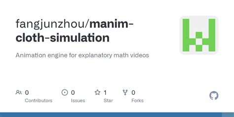 manim cloth simulation example scenes py at master · fangjunzhou manim