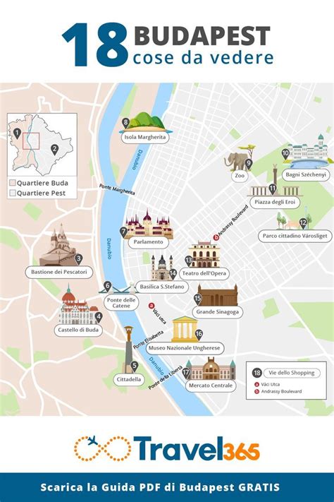 Mappa Principali Attrazioni E Monumenti Di Budapest Viaggio A Praga