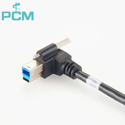 USB B Male Screw Lock Cable Angled China USB Male Camera Cable And Camera Cable USB