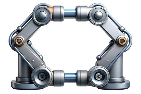 Ai Driven Robotic Arm Frame Concept Futuristic Border Design With Precision Automation And