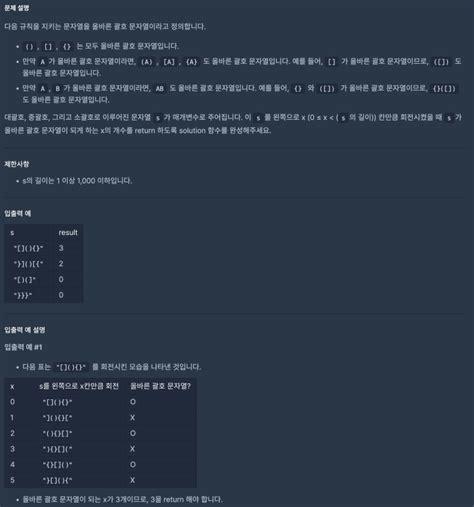 자바 프로그래머스 괄호 회전하기 스택 구현 네이버 블로그