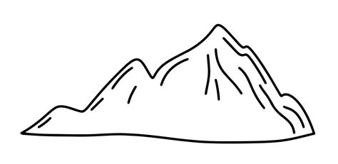 Mountain Peaks Rocks Mountain Icons Mountain Figures Logo Design