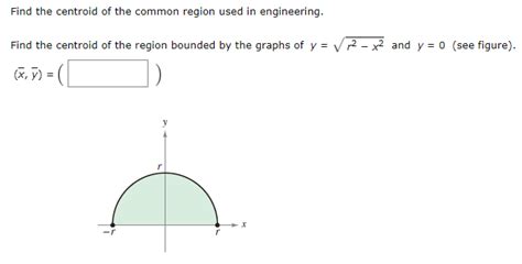 Solved Find The Centroid Of The Common Region Used In Chegg