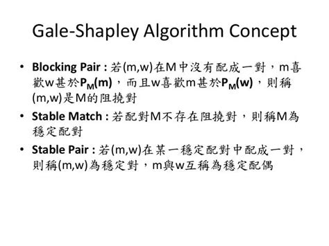 The Gale Shapley Algorithm