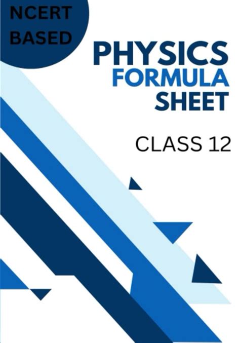 Physics Formula Sheet For Class 12 For Neet And Boards Yadav Vikash Kumar Yadav Vikash