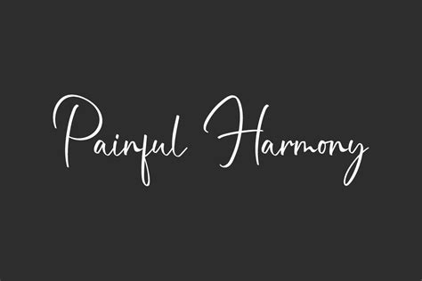 Font Painful Harmony Download And Install On The Web Site