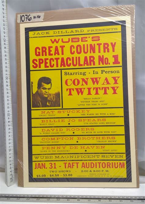 Conway Twitty Concert Poster Schmalz Auctions