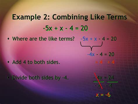 solving multi step equations ppt download