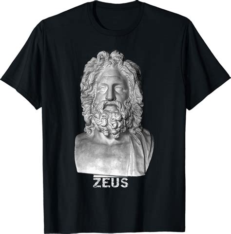 Zeus T Shirt Mythology Greek God Ancient Greece Sold By Matthew Miller