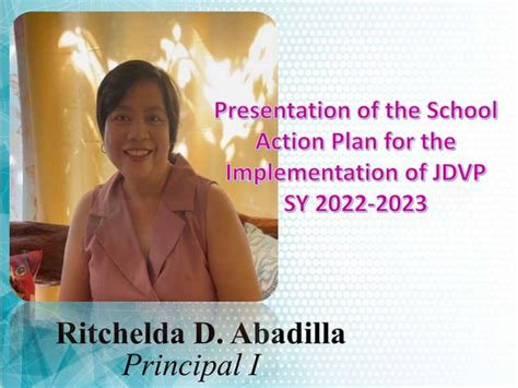 Ppt Jdvp Program 2022 2023 Of Deped Schoolpptx Education