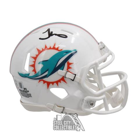 Tyreek Hill Autographed Miami Speed Mini Football Helmet Bas Steel
