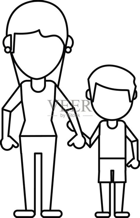 大人和小孩图片简笔画（推荐13张） 简笔画图片大全