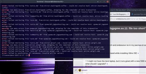 Error Usrliblibgpgmeso11 File Too Short When Trying To Use