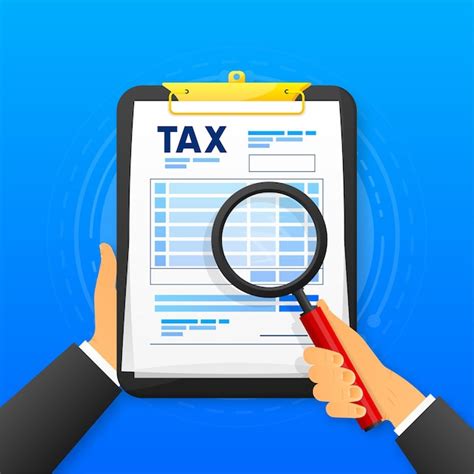 Premium Vector Tax Payment Form On Black Clipboard Isolated On