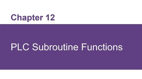 MEC 225 Chapter 12 Subroutines Lecture FA 24 YouTube