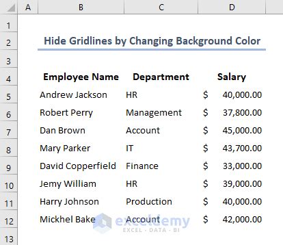 How To Show The Gridlines In Excel 3 Methods ExcelDemy