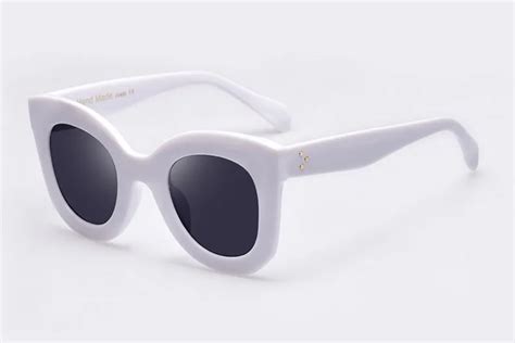Fashion Luxury Brand Designer Vintage Rivet Shades Big Frame Style