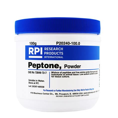 P20240 100 0 Peptone Powder 100 Grams