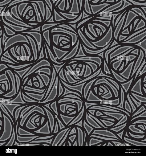 Seamless Abstract Hand Drawn Pattern Waves Background Stock Vector
