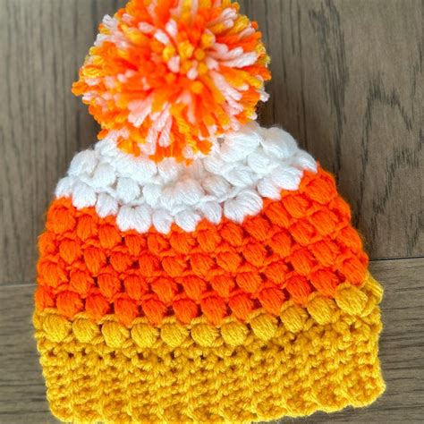 Candy Corn Beanie Etsy