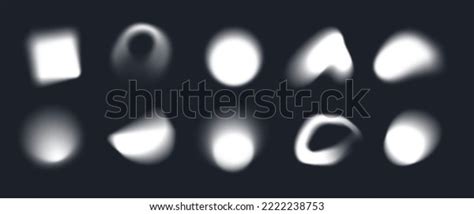 Shapes Soft Edges Blurry Circles Fluid Stock Vector Royalty Free