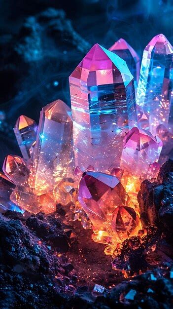 Premium Photo Quartz Dust Refraction Effect With A Prism Refraction
