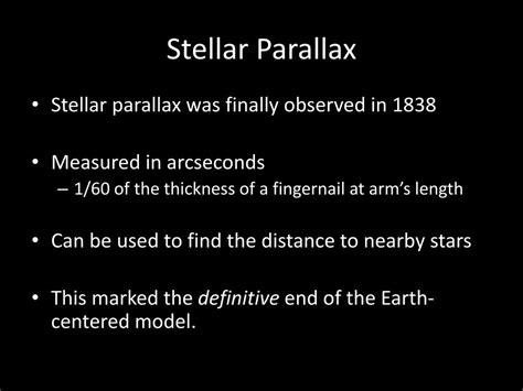 PPT Parallax And Proper Motion PowerPoint Presentation Free Download ID 2678719