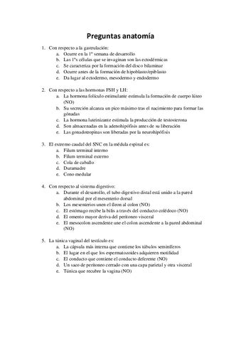 Preguntas Anatomia Pdf