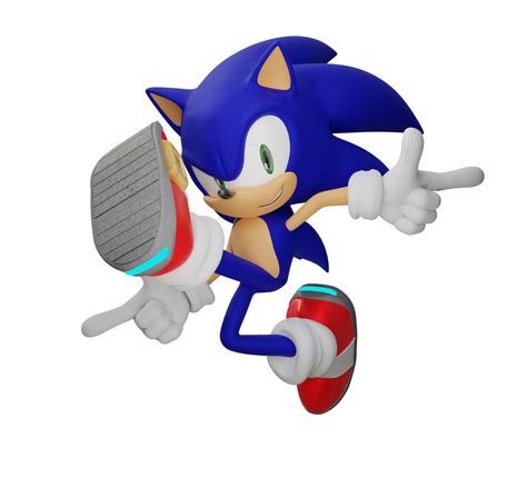 Ssbu My Take On Sonic S Main Render By Redscreenyoutube On Deviantart