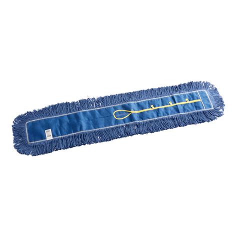 Lavex 48 X 5 Blue Cotton Blend Looped End Dry Dust Mop Head