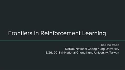 frontier in reinforcement learning ppt