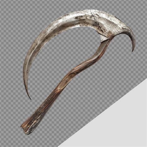 Sickle Png изолирован на прозрачном фоне Премиум Ai сгенерированный Psd
