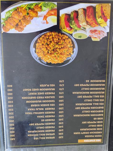 Menu At The Wave Restaurant India