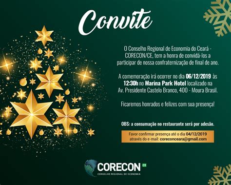 O Corecon Ce Tem A Honra De Convidá Los A Participar De Nossa