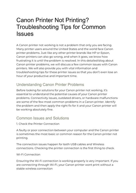 Ppt Canon Printer Not Printing Powerpoint Presentation Free