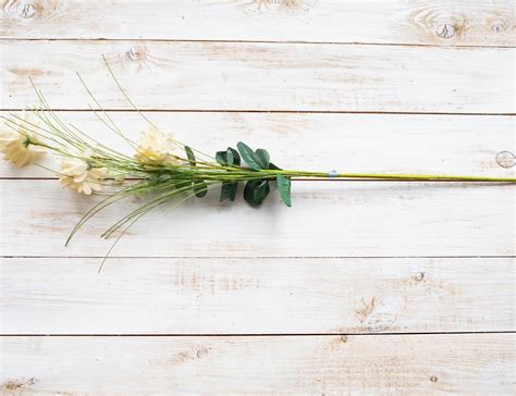 Искусственные цветы ПОЛЕВЫЕ ГЕОРГИНЫ мерцающие полиэстер белые 66 см