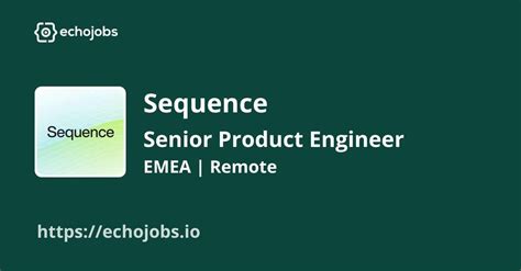 Sequence Is Hiring Senior Product Engineer Frontend Emea Remote Typescript Machine Learning