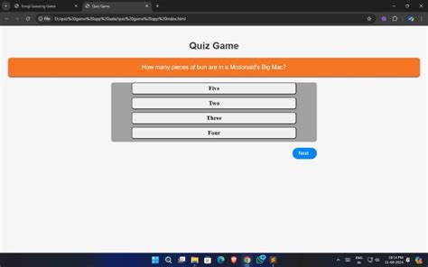 Aala Farooqui On Linkedin Learned Javascript Through Quiz Game App