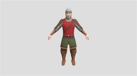 Asian Male Warrior In Armor 3d Model By Arpoint [8ab084a] Sketchfab