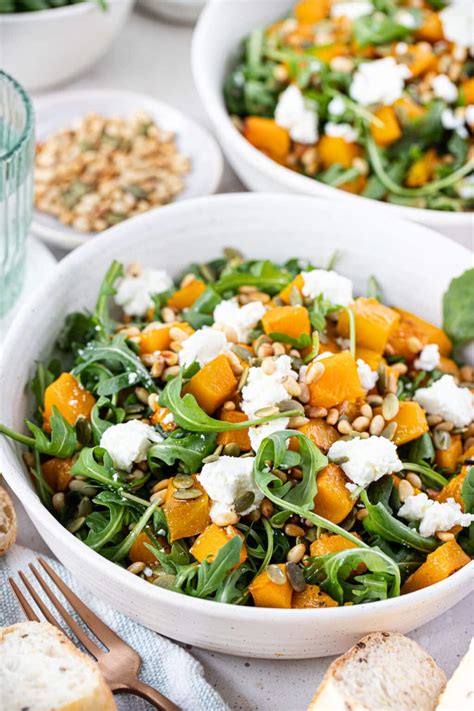 Roast Pumpkin Salad With Pine Nuts The Cooking Collective