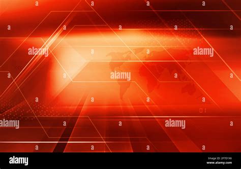 Graphical Red Theme Digital Background With Highlighted Arrows And