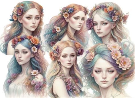 Beautiful Girl Clipart Graphic By Hanneaart · Creative Fabrica