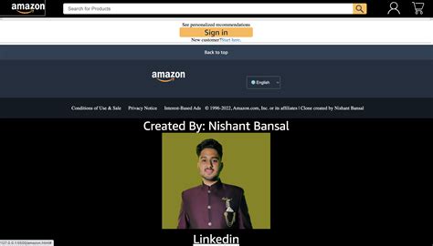 Github Nishantbansal2003amazon Clone Cloning Amazon Website