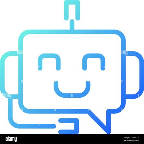 Support Chatbot Pixel Perfect Gradient Linear Vector Icon Stock Vector Image And Art Alamy